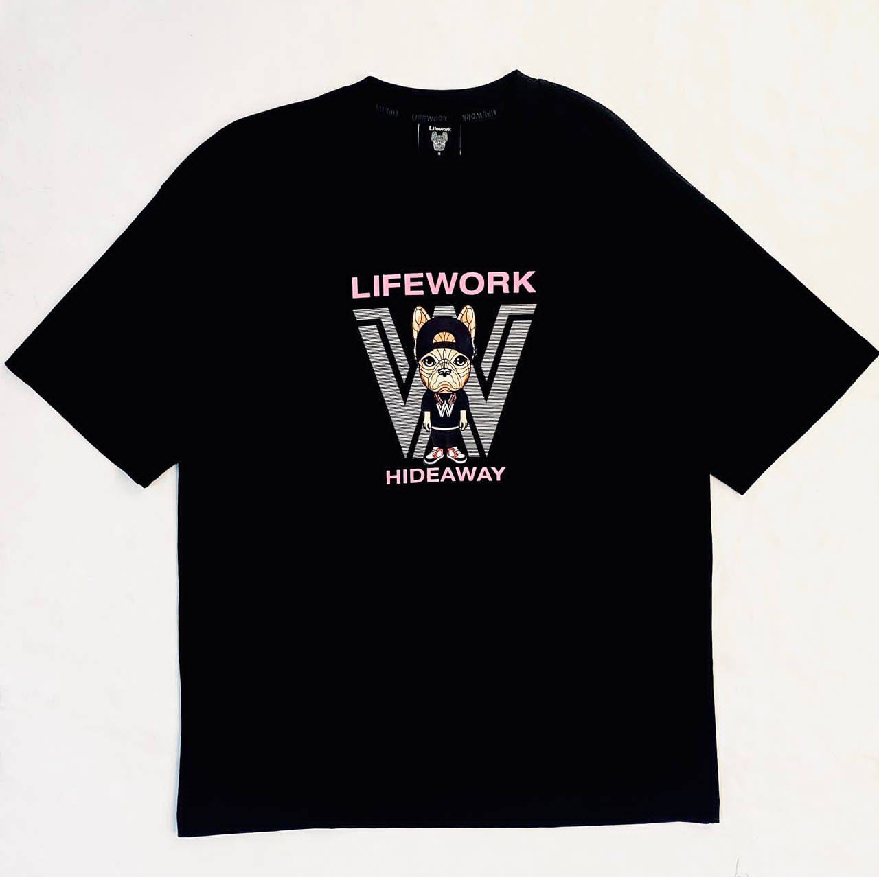 LifeWork Headphone Hipdok Short Sleeve T-Shirt (Black)
