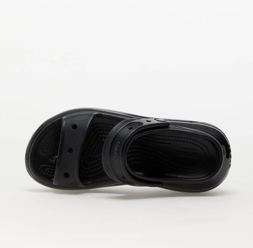 Crocs Classic Mega Crush Sandal (Black)