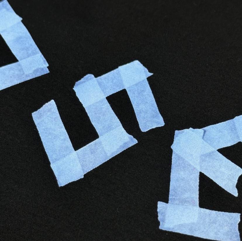 REPOSE Paper Tape Logo Tee (Black)